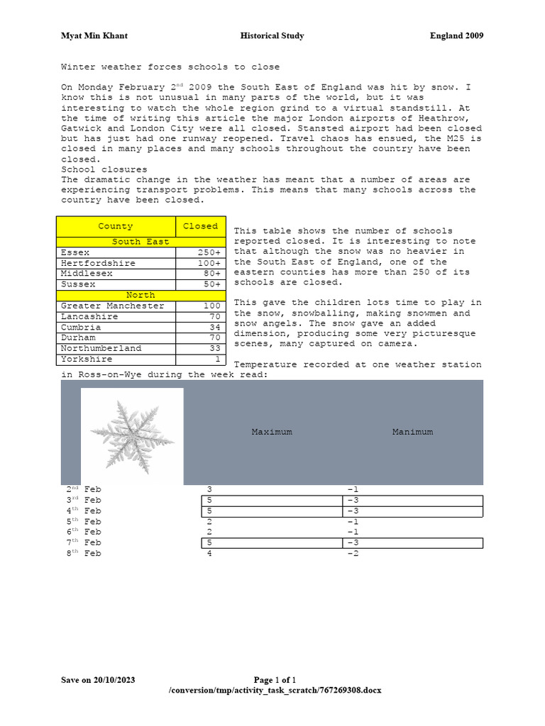 Task 14 A | PDF | Meteorology | Weather
