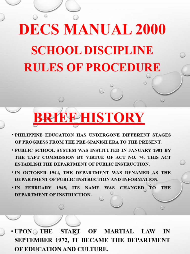 Decs Manual 2000 | PDF | Justice | Crime & Violence