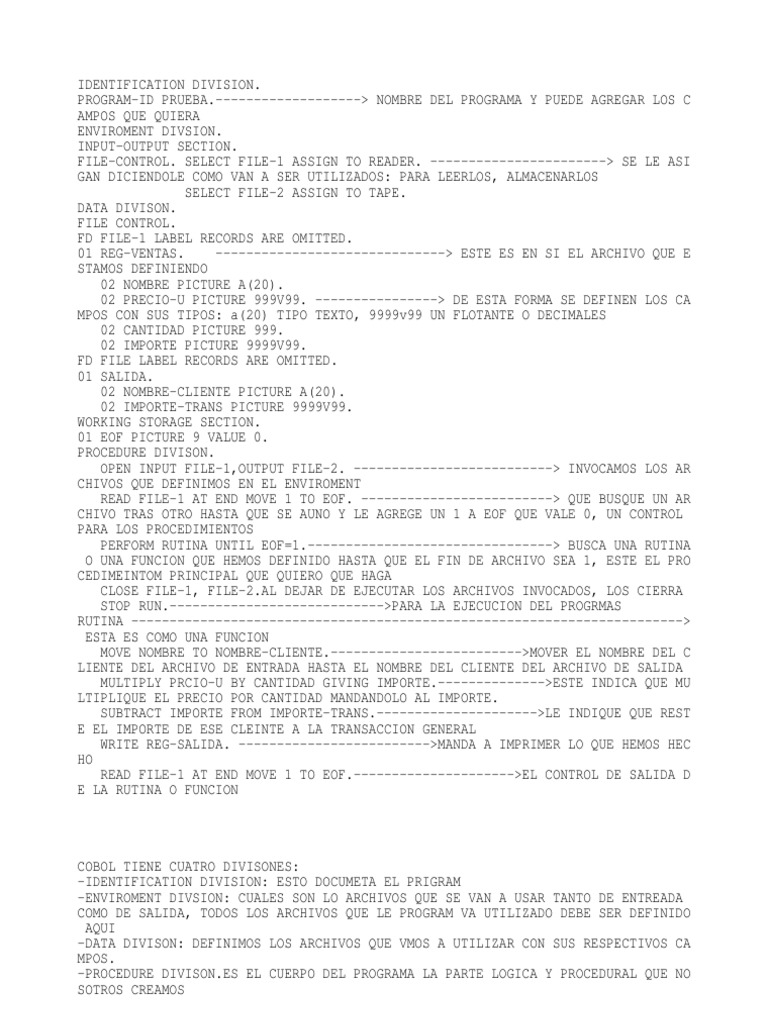 Cobol Programing | PDF