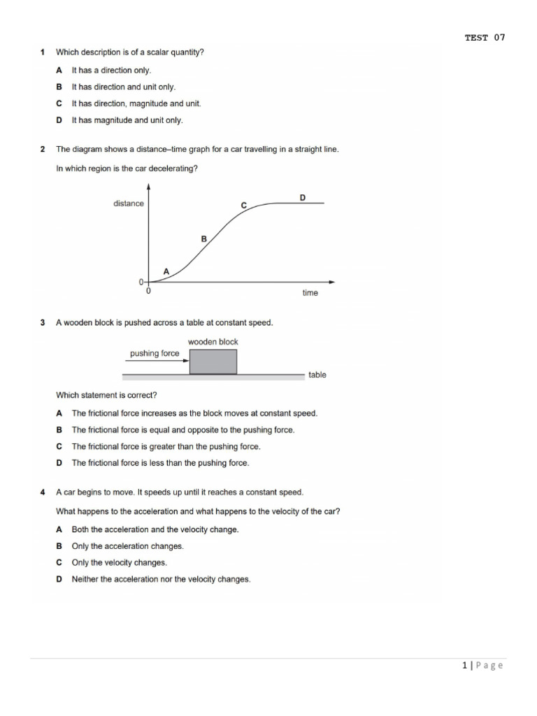 O Level p1 q7 | PDF | Science & Mathematics | Technology & Engineering