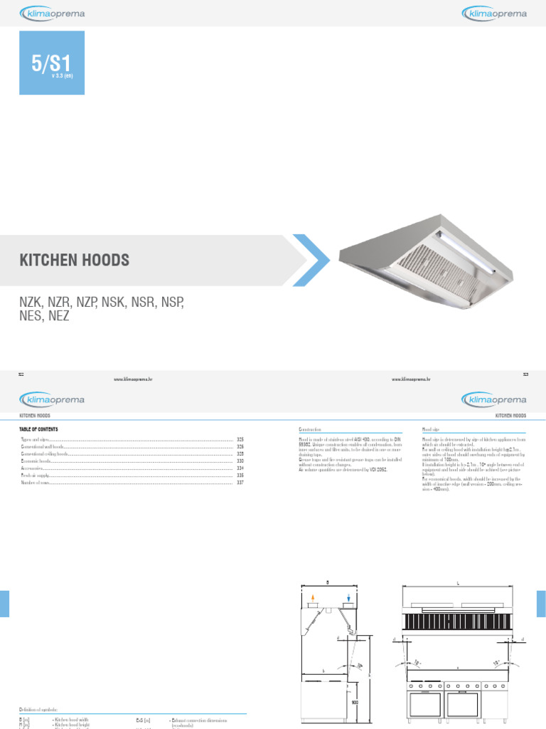 Product catalog (EN) - Kitchen hoods | PDF