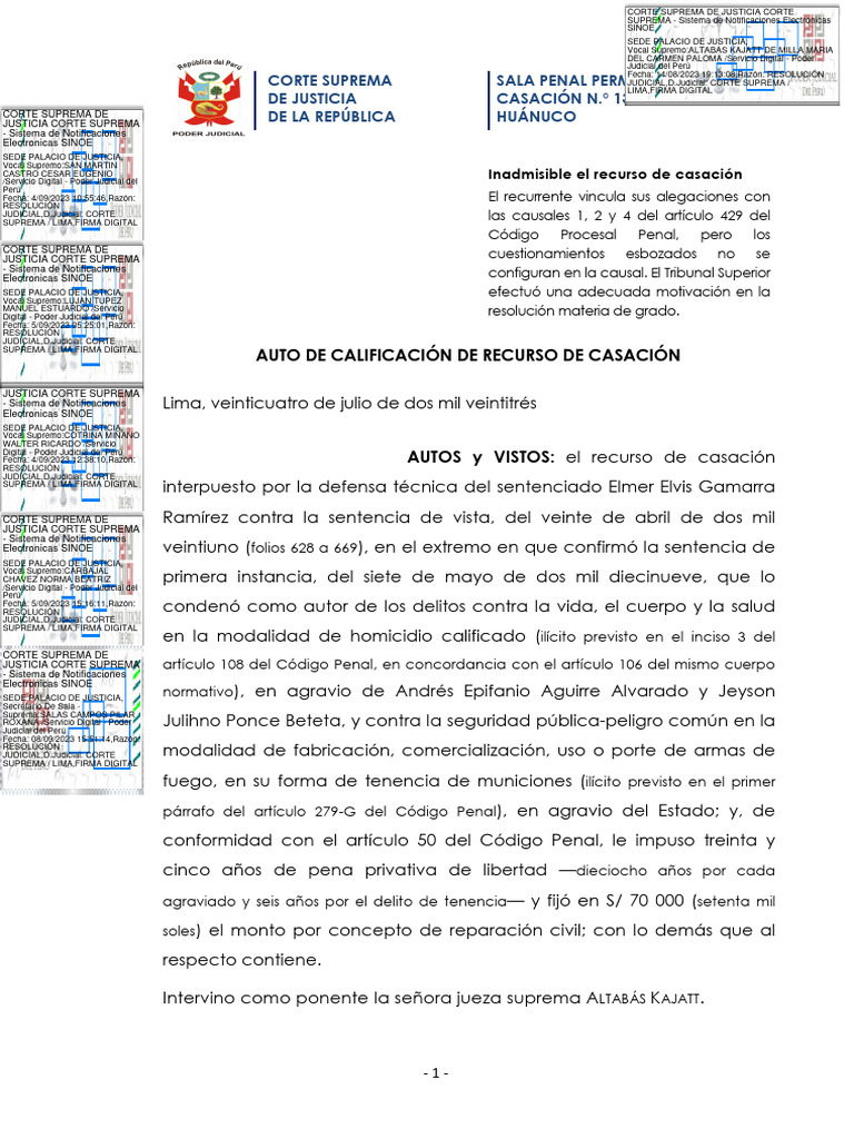 CAS 21 1368 Preguntas Aclaratorias Juez Sala, Prueba Trasladada | PDF ...