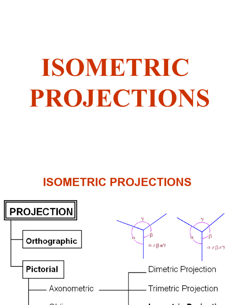 Isometric Projection1 | PDF | Projective Geometry | Technical Drawing