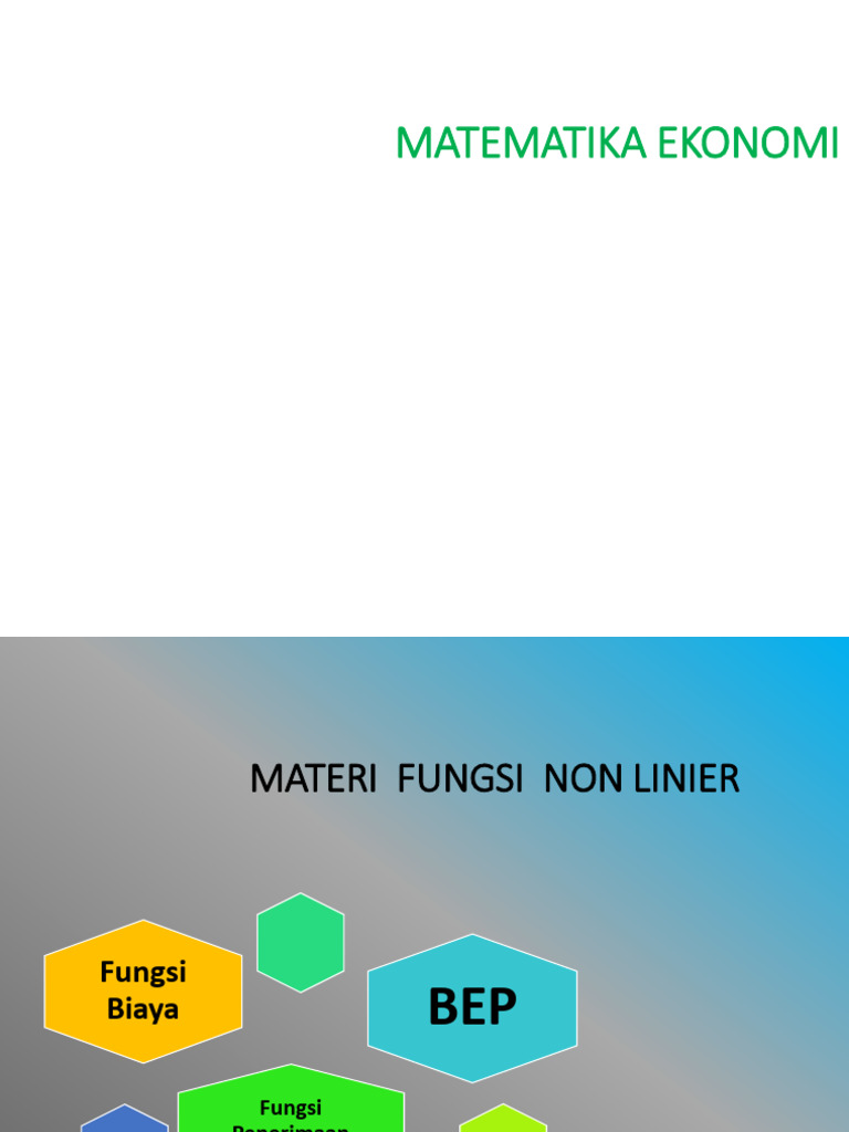 P-7 Fungsi Biaya Penerimaan Dan BEp | PDF