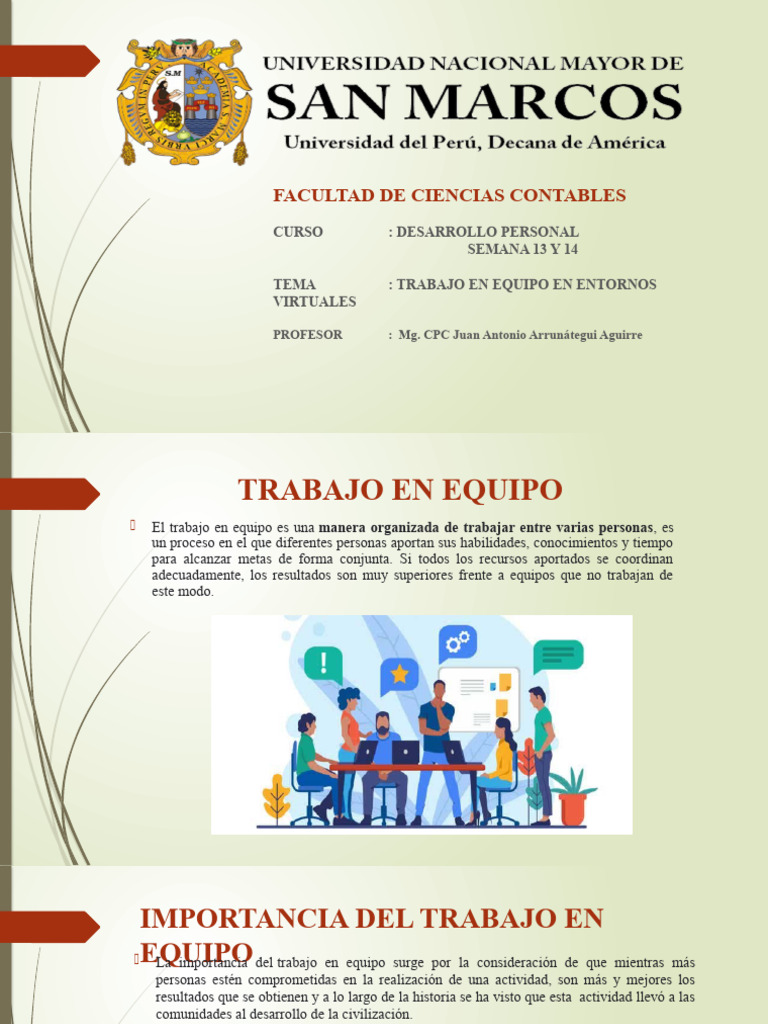 Sem 13 y 14 Trabajo en Equipo | Descargar gratis PDF | Comunicación ...