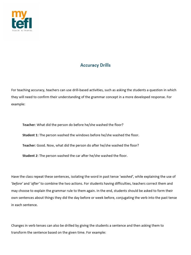 Accuracy Drills | PDF