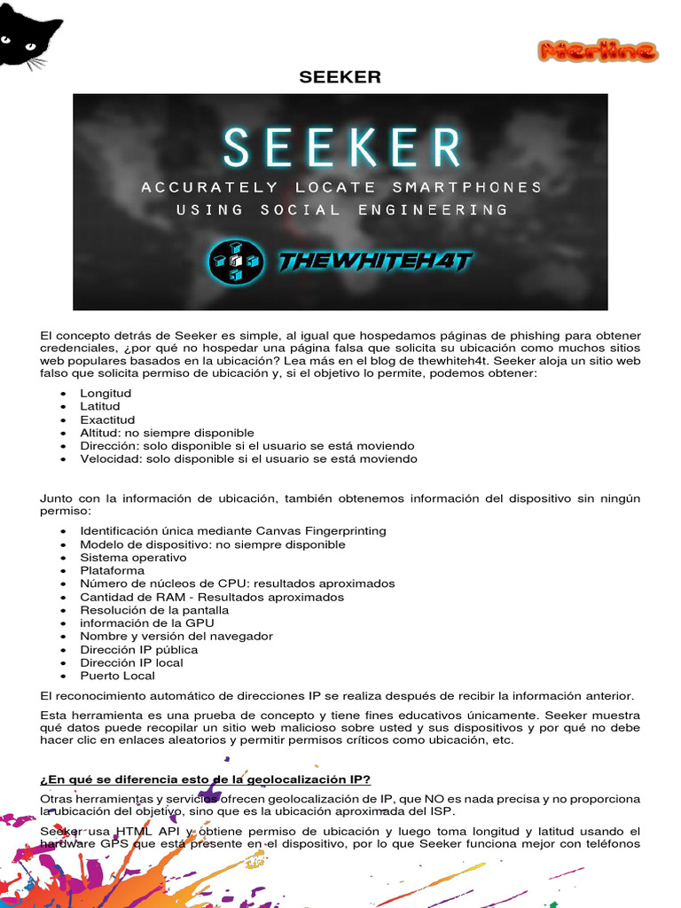 Manual SEEKER 1 | PDF | Red mundial | Internet y web