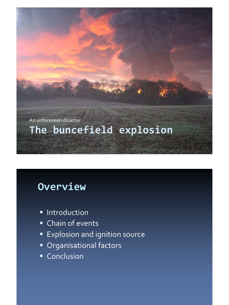 Buncefield Explosion: A Case Study | PDF | Energy And Resource ...