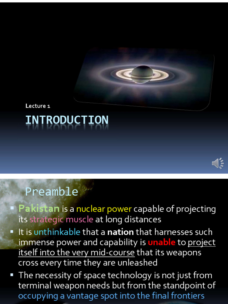 Lecture 1 Intro | PDF | Spacecraft | Space Station
