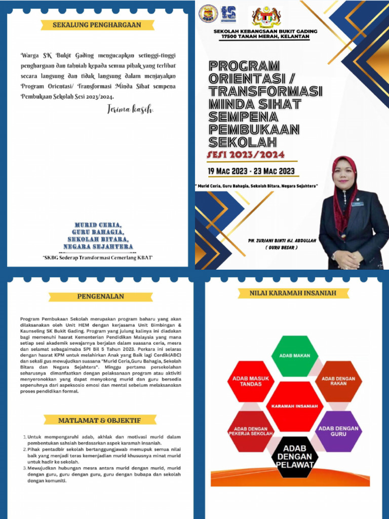 Buku Program Orientasi Pembukaan Sekolah | PDF