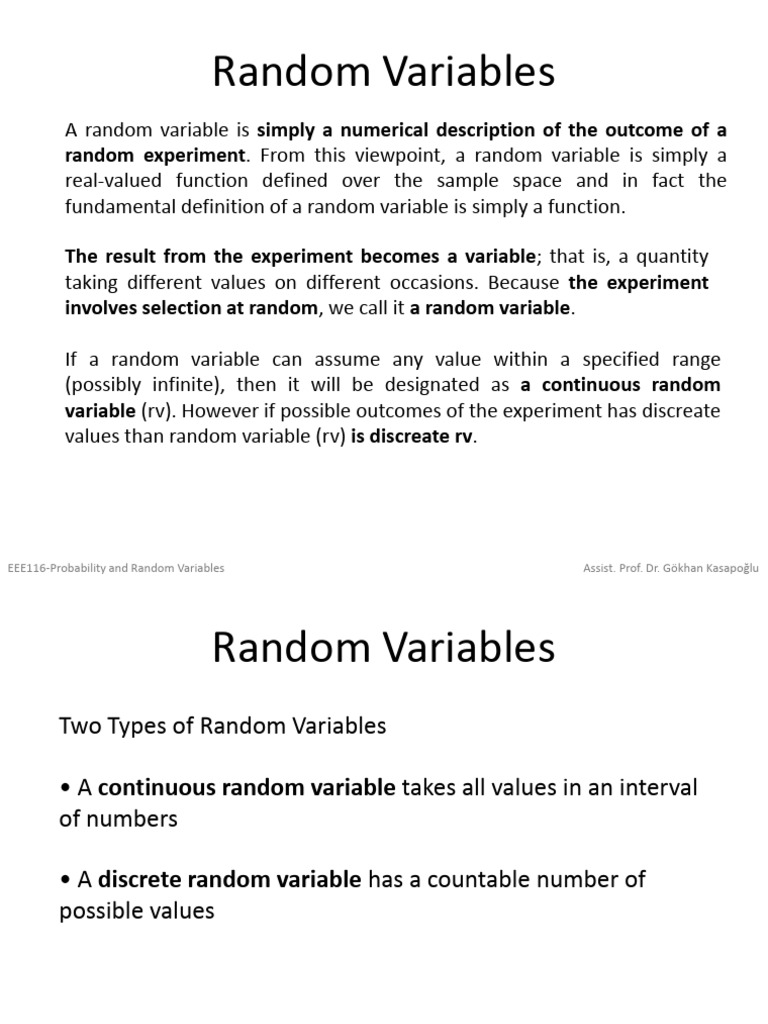 MICROPROCESSOR - Presentation of Week 6 | PDF | Random Variable | Probability Distribution