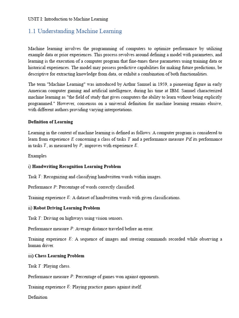 Introduction to Machine Learning | PDF | Machine Learning | System Of ...