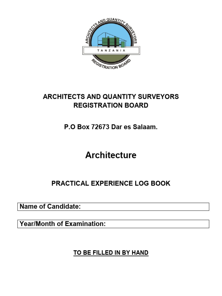 Architecture Log Book | Download Free PDF | Architect | Real Estate ...