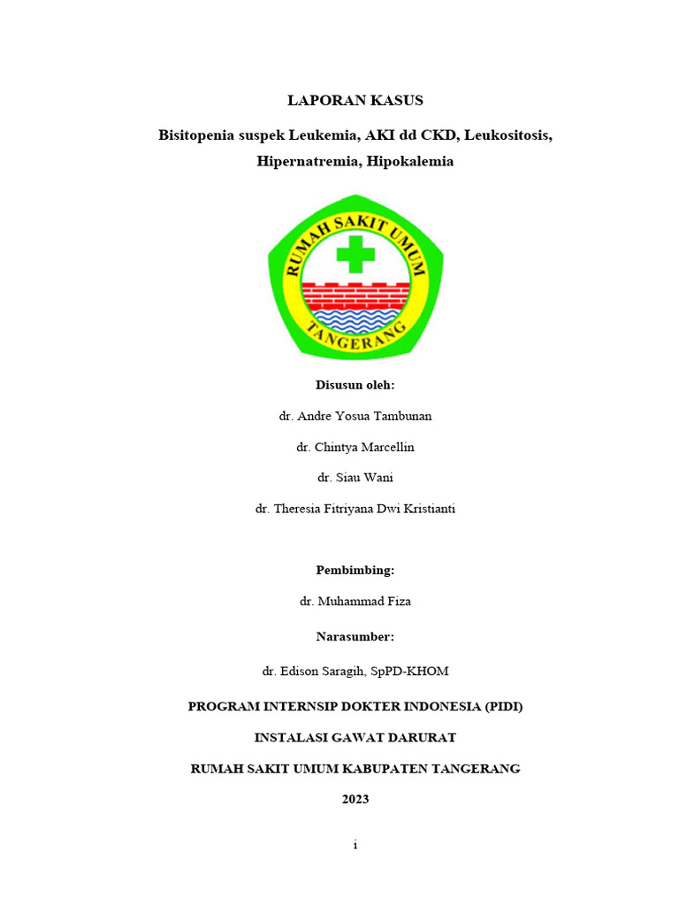 Bisitopenia dan Leukositosis Suspek Leukemia | PDF | Pengembangan Diri ...