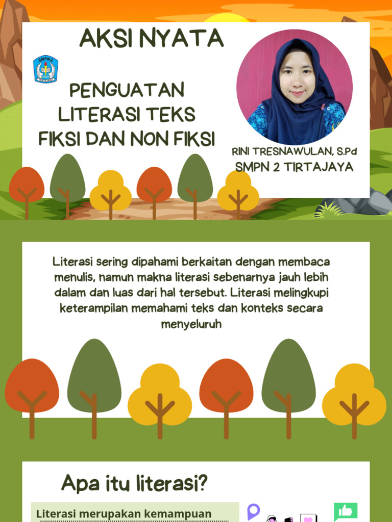 Penguatan Literasi Teks Fiksi dan Non Fiksi | PDF