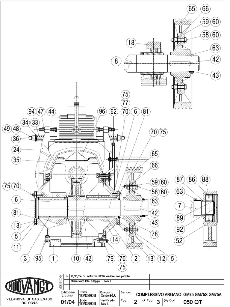 Spaccato GM75 | PDF