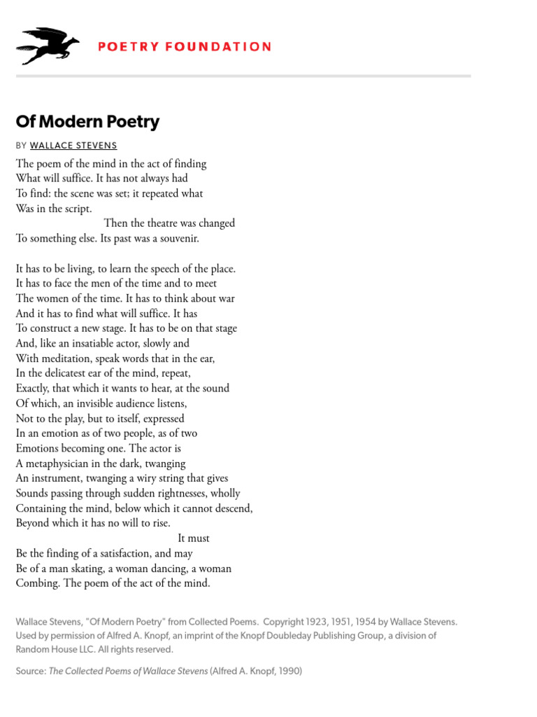 Stevens Szymborska Smith - Poems | PDF