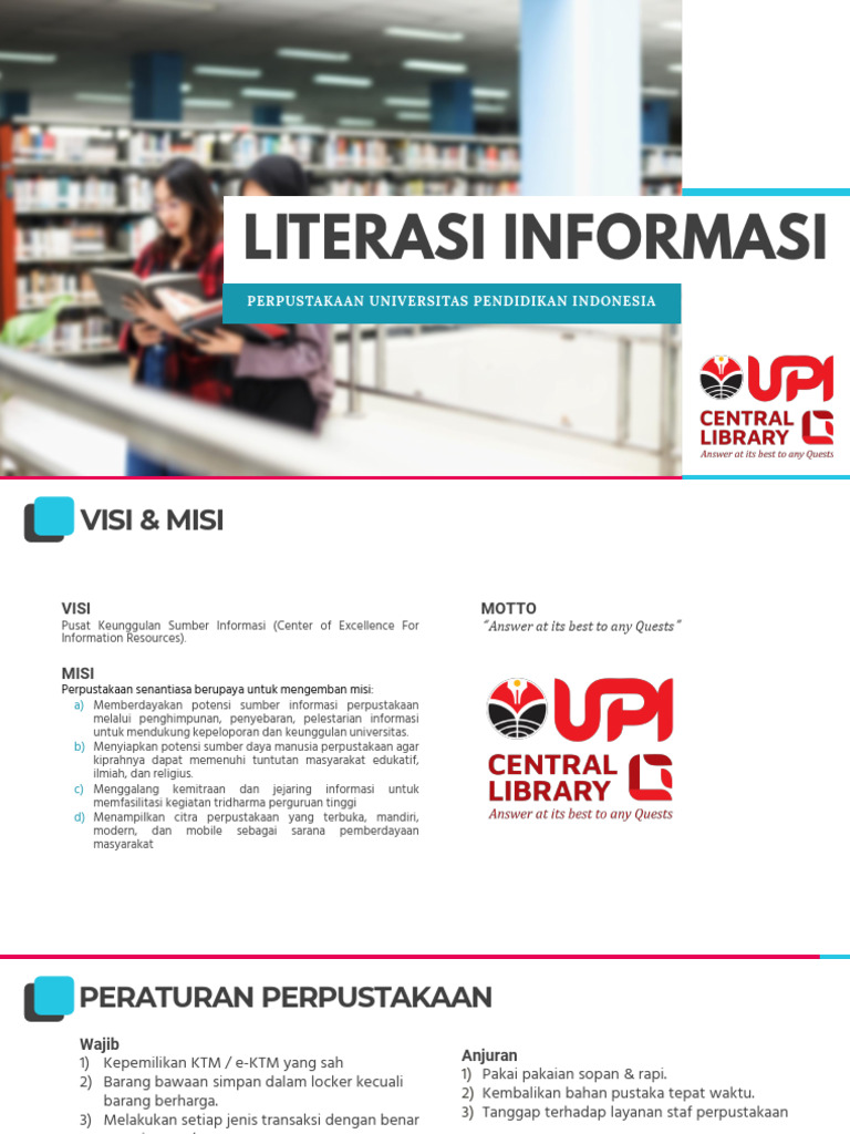 2023 Materi LI UPI Central Library v9d V1 | PDF