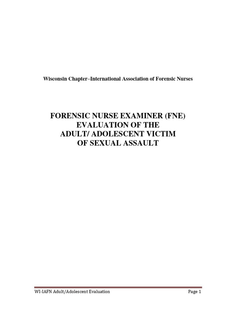 WI IAFN Adult Guidelines 2019 Final | PDF | Sexually Transmitted ...