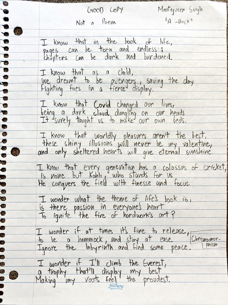 Not A Poem | PDF