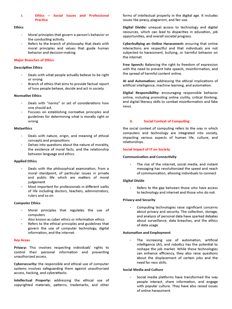 Ethics | Download Free PDF | Intellectual Property | Artificial ...