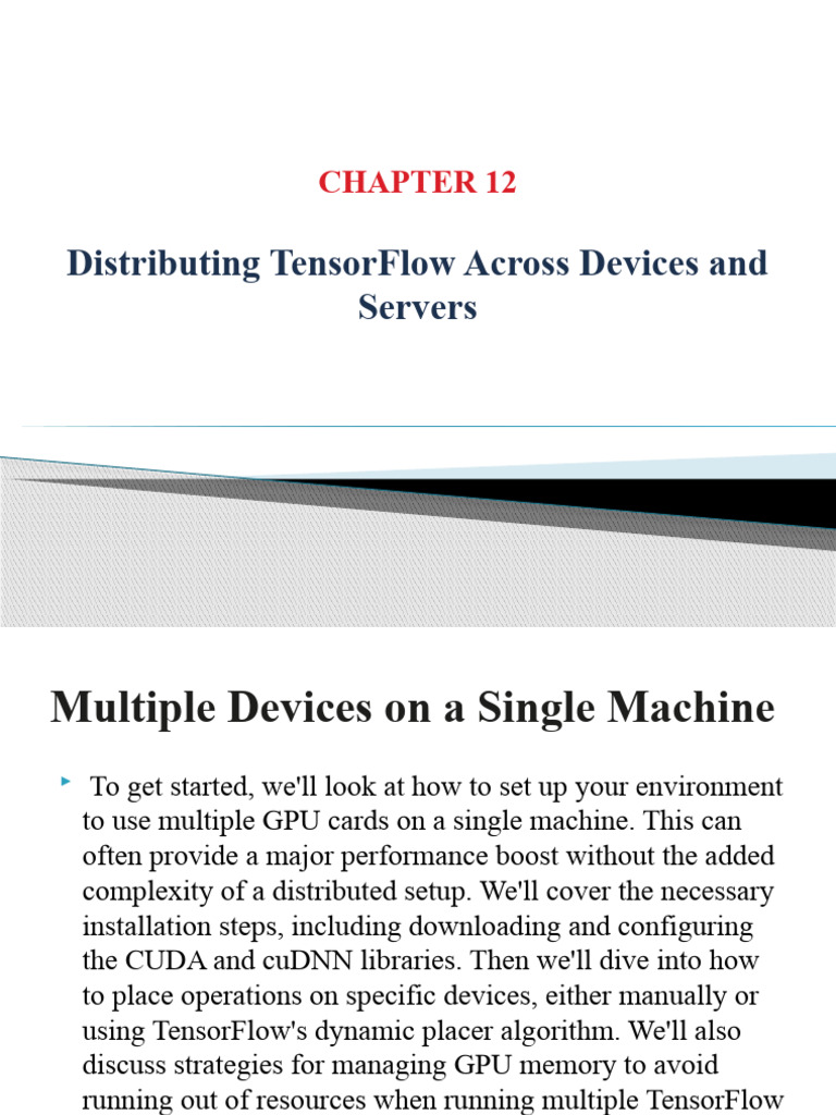 Chapter 12 (Ditributing TensorFlow) Fa21-Bse-036 | PDF | Parallel Computing | Thread (Computing)