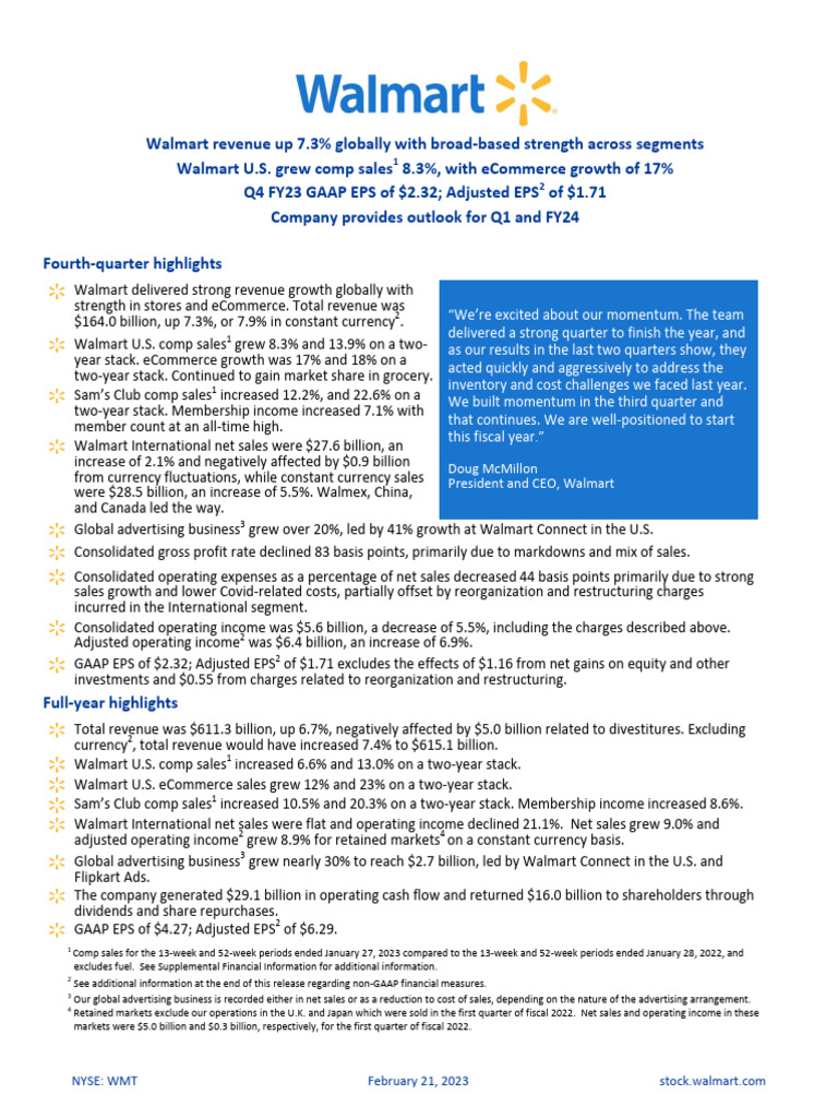 Earnings Release Fy23 q4 | PDF | Equity (Finance) | Dividend