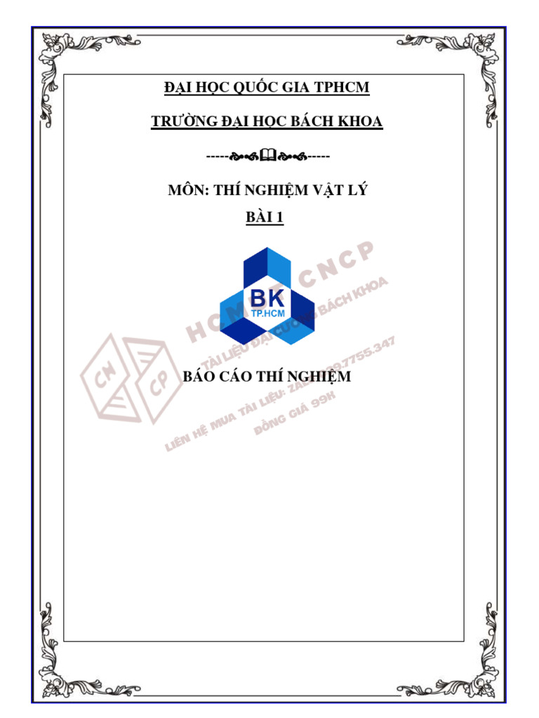 Báo Cáo TNVL Bài 1 Nhóm 5A | PDF