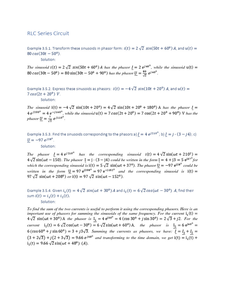 SP AC Phasor | PDF | Electrical Impedance | Electromagnetism