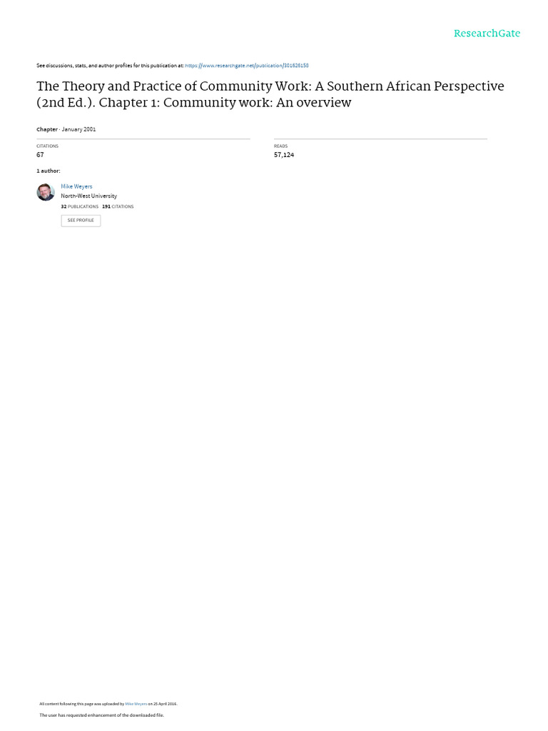 Weyers 2011 Comwork TPChapter 1 | PDF | Community | Marketing