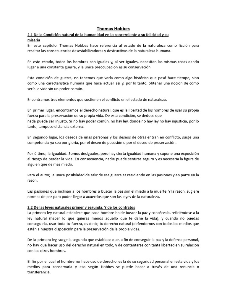 Thomas Hobbes John Stuart MIll | PDF | John Stuart Mill | La Ley natural