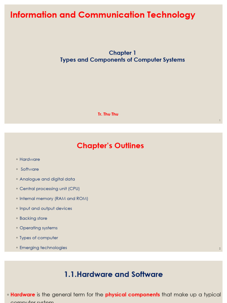 Chapter 1 | PDF | Computer Data Storage | Graphical User Interfaces