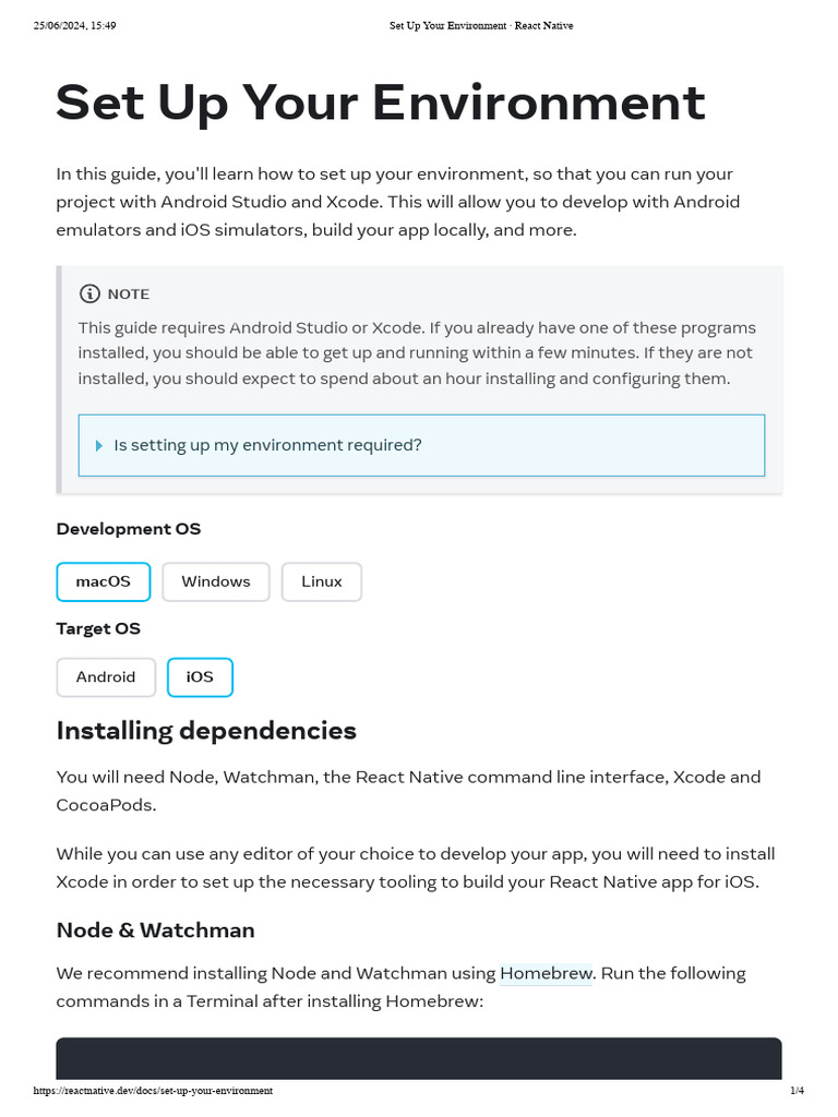 Get Started With React Native 2 | PDF | Xcode | Ios Get Started With React Native 2 | PDF | Xcode | Ios