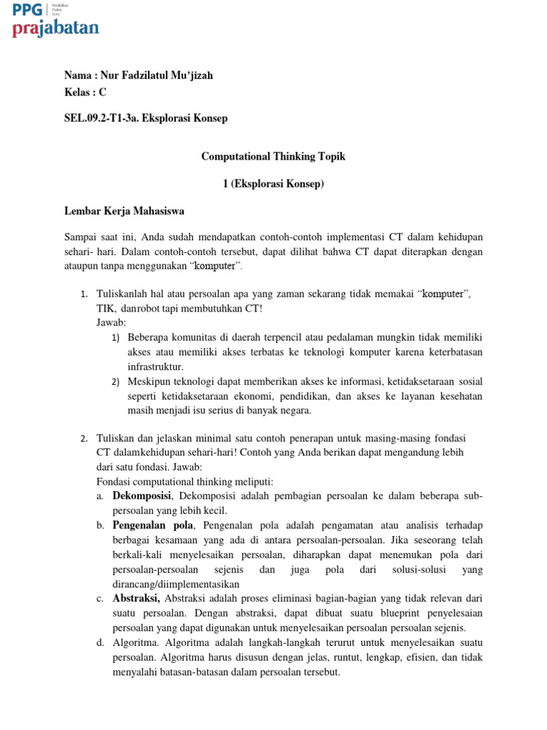 T1.T1-3a. Eksplorasi Konsep. | PDF