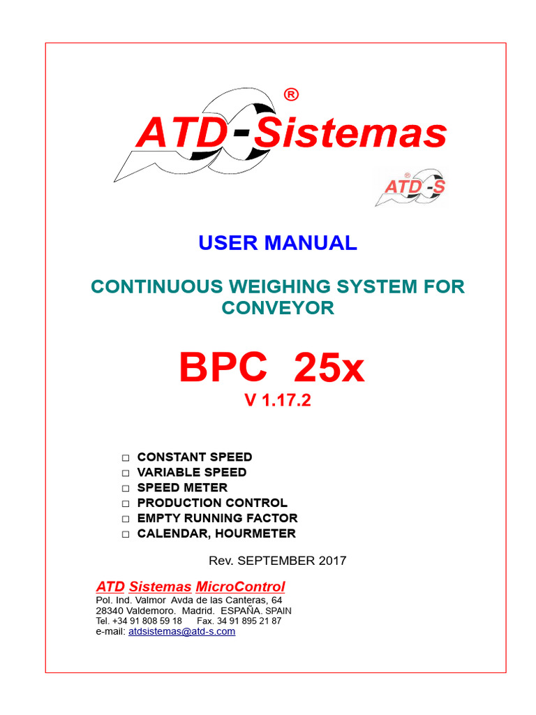 BPC-25x 1.17.2 User Manual | PDF | Power Supply | Mains Electricity