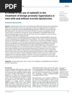 Tadalafil Alone or in Combination With Tamsulosin | PDF | Clinical ...