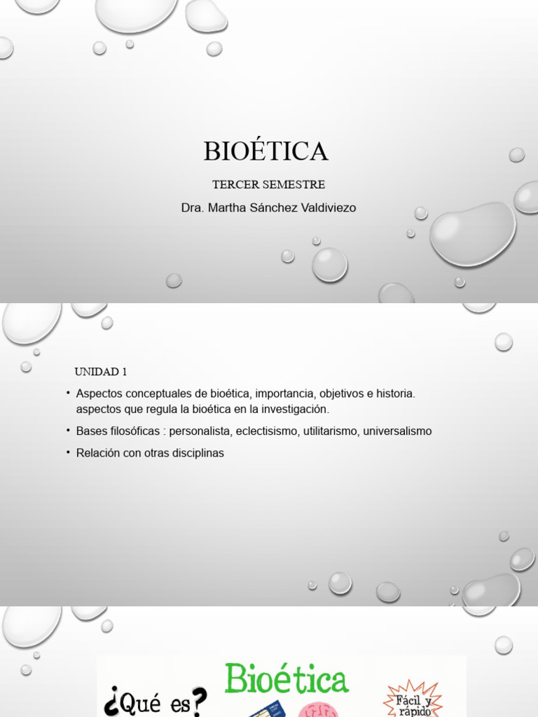 Bioética Unid. 1 | PDF | Bioética | Moralidad