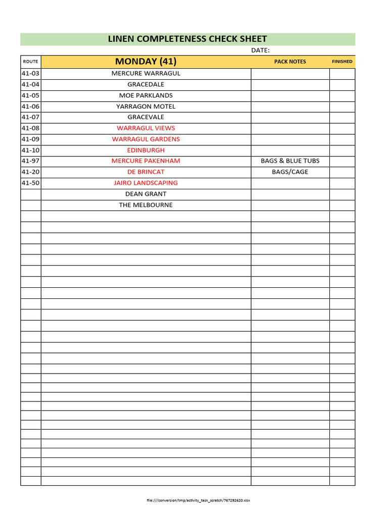 Linen Daily Completness | PDF