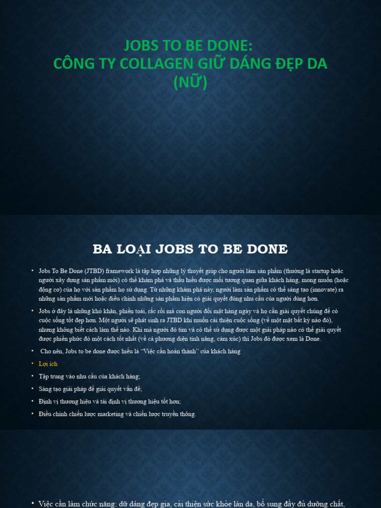 Jobs To Be Done | PDF