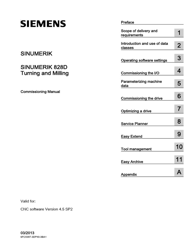 Sinumerik Sinumerik 828D Turning and Milling | PDF | Programmable Logic Controller | Documentation