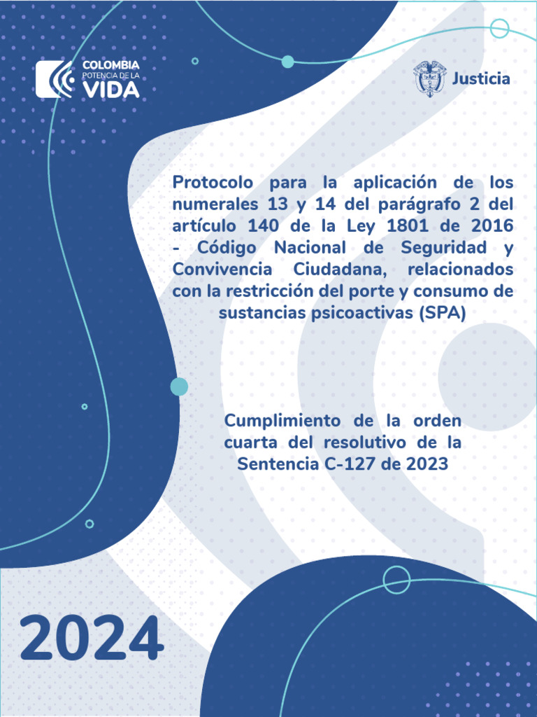 Protocolo SPA Ley 1801: Aplicación 2024 | PDF | Debido al proceso | Constitución
