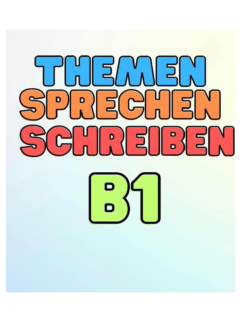 SCHEIBEN UND SPRECHEN B1 sưu tầm | PDF