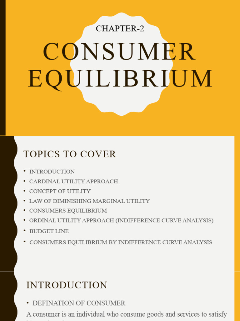 Consumer Equilibrium | Download Free PDF | Utility | Marginal Utility