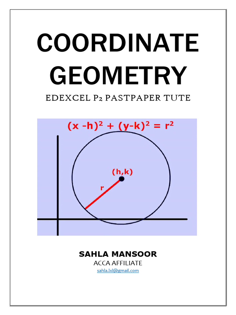 Coordinate Geometry | PDF