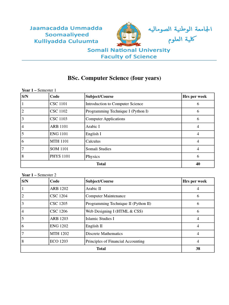 BSc Computer Science (2) | PDF | Databases | My Sql