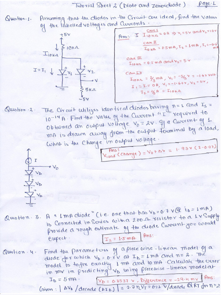 Assignment - 2 - Diode Zener Diode | PDF