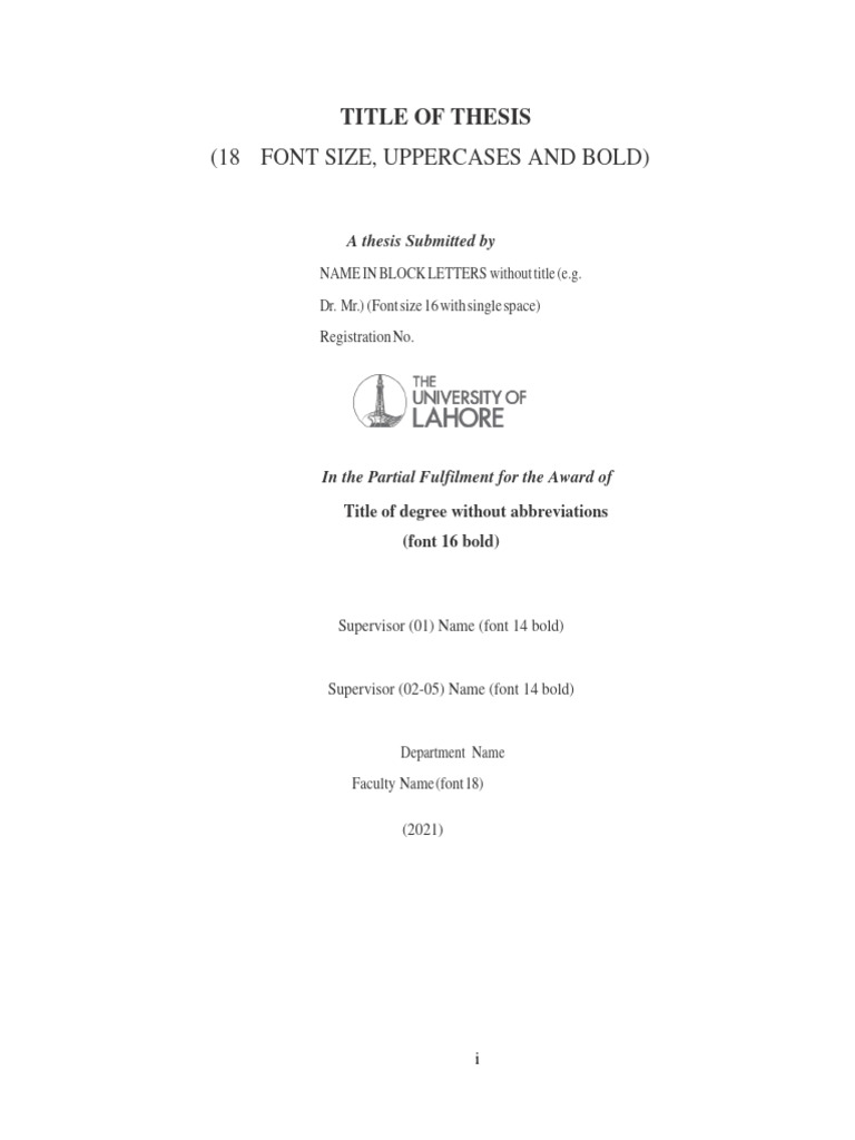 Thesis Format | PDF | Thesis | Academia