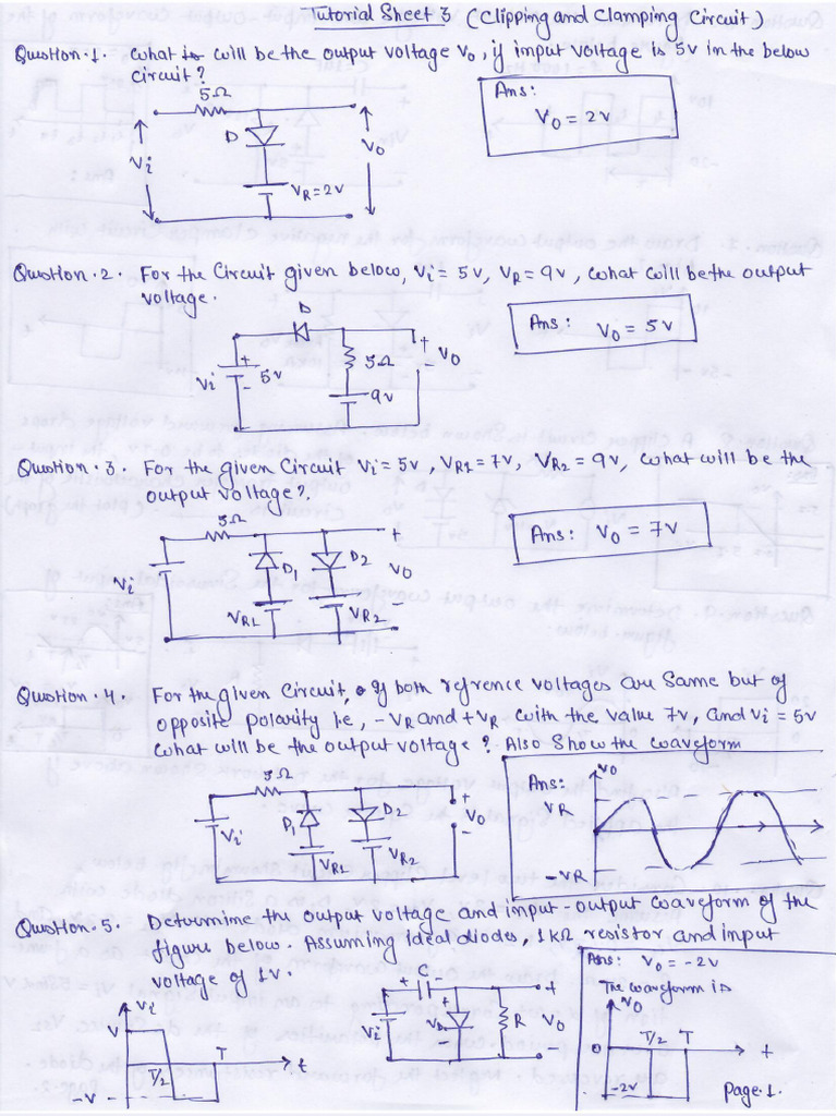 Assignment_3 (Clipping Clamping) | PDF
