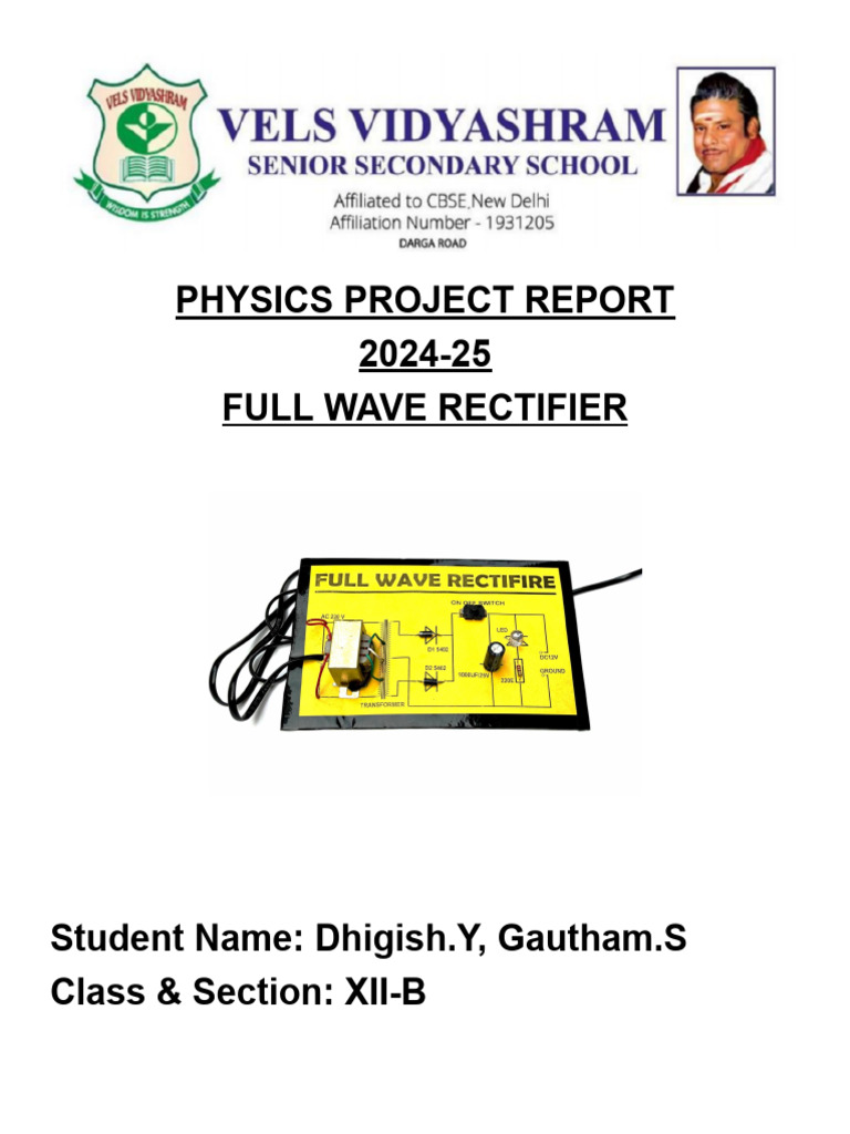 Phy Project | PDF | Rectifier | P–N Junction