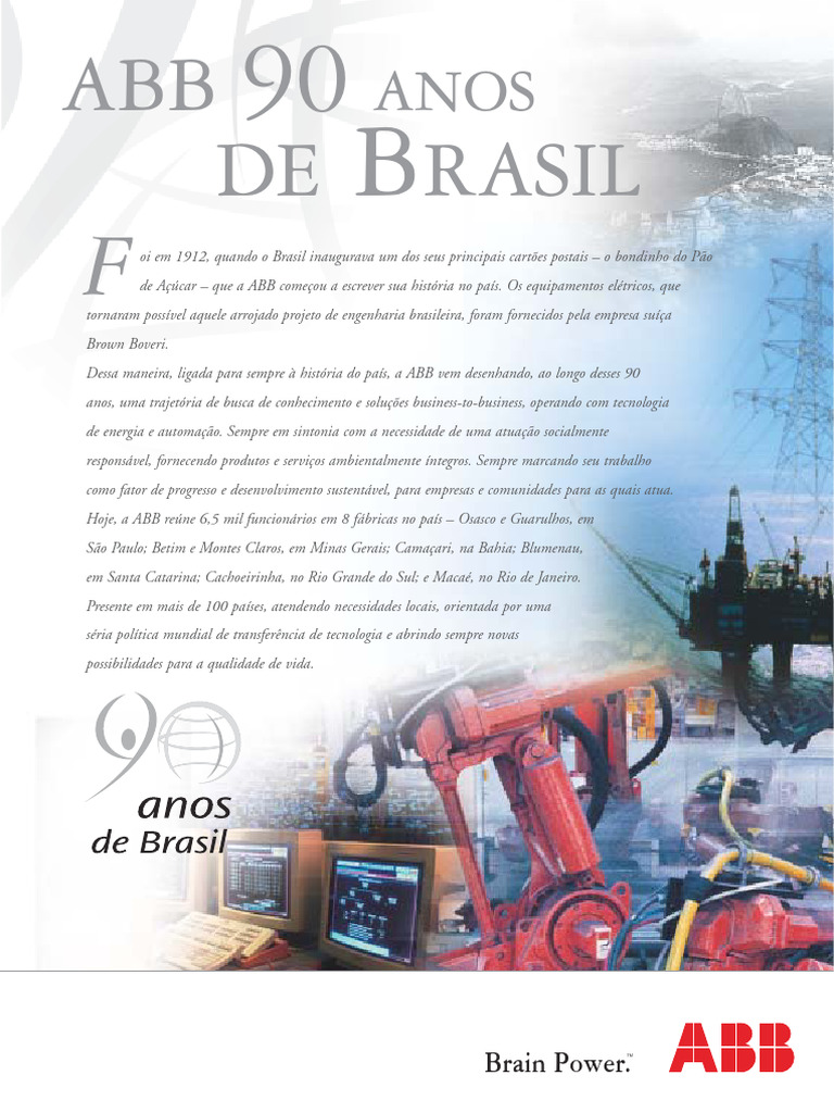 ABB Brasil 90 Anos | PDF | Brasil | Automação